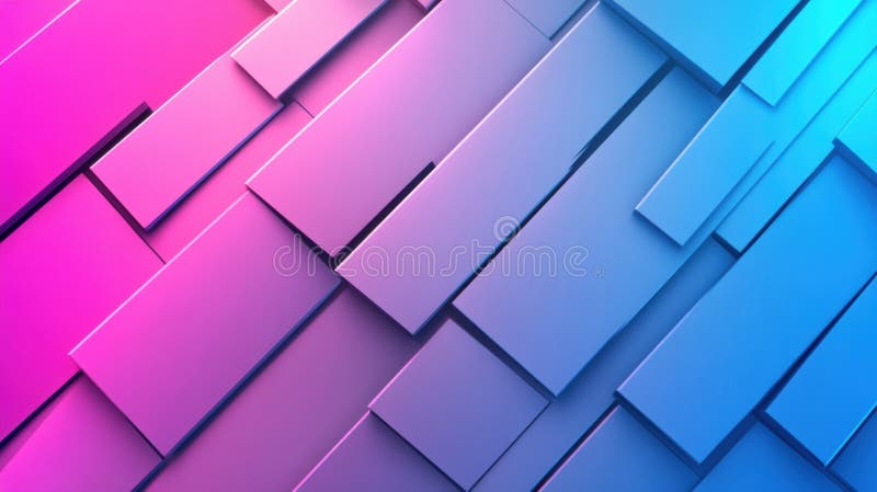Abstract Geometric Background with Overlapping Rectangles in Pink and ...