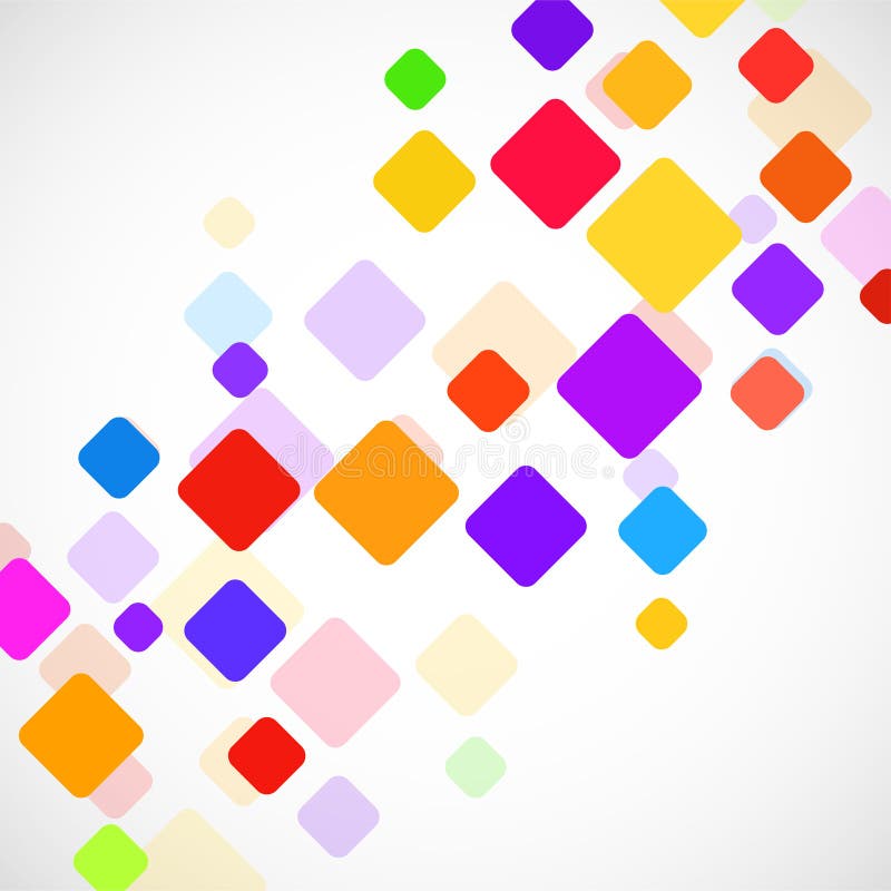 Abstract Geometric Background with Overlapping Squares Stock ...