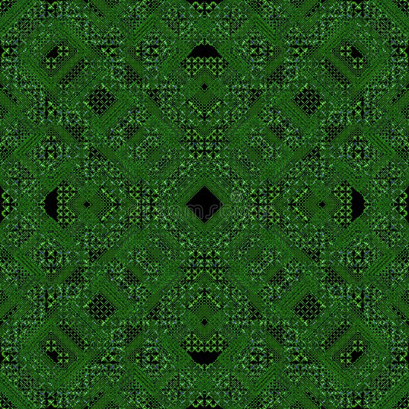 Abstract Geometric Background Pattern in Green Colors. Seamless Pattern ...