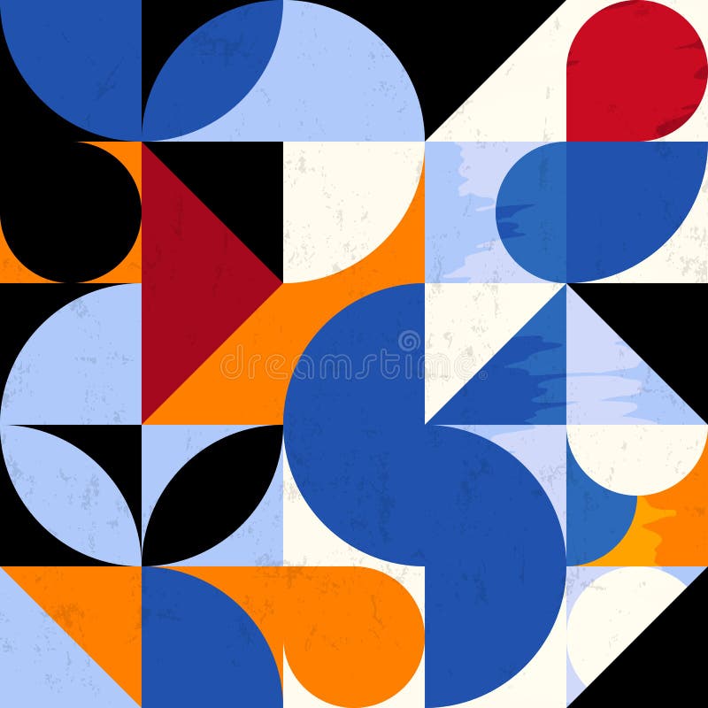 Seamless Abstract Geometric Background Pattern, Retro/vintage Style ...