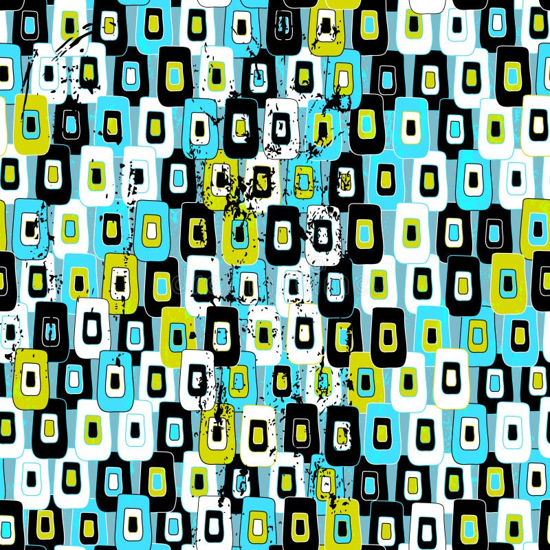 Seamless Abstract Geometric Background Pattern, Retro/vintage Style ...