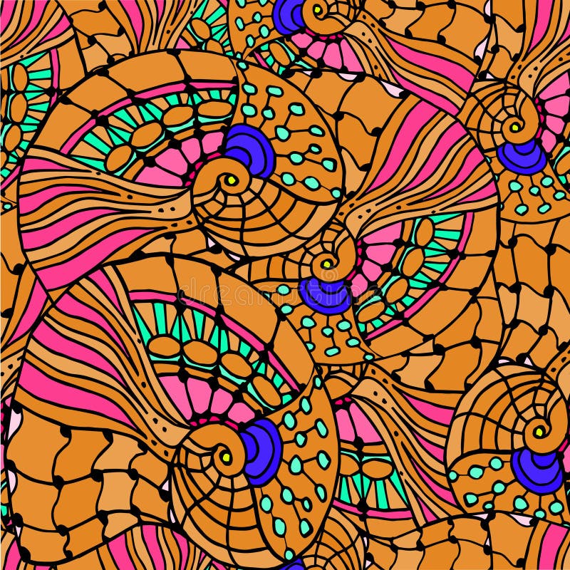 Abstract Geometric Background Pattern Spiral Stock Vector ...