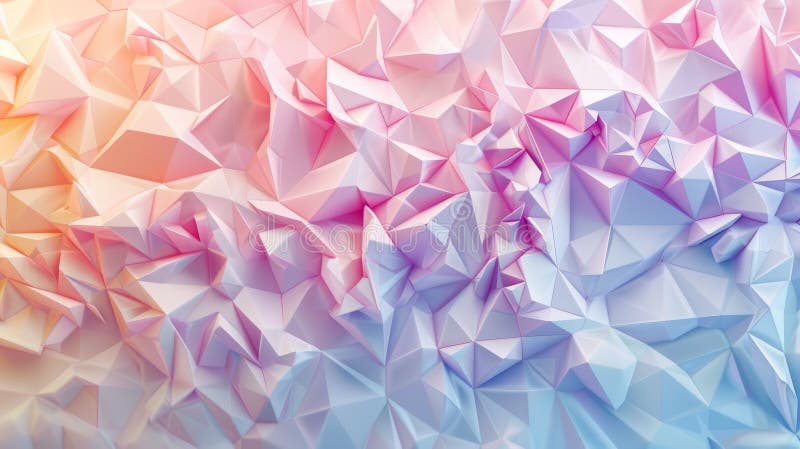Abstract Geometric Background with Pink and Blue Triangles Stock Photo ...