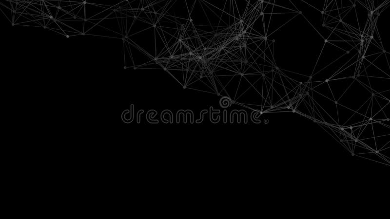Abstract Geometric Background. Plexus Mesh Backdrop Illustration. Stock ...