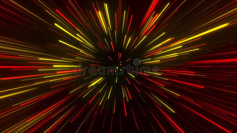 Abstract Geometric Background of Radial Lines. Dataflow Tunnel ...