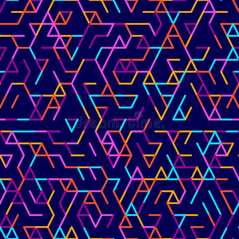 Abstract Geometric Background, Random Colored Sticks. Seamless Pattern ...