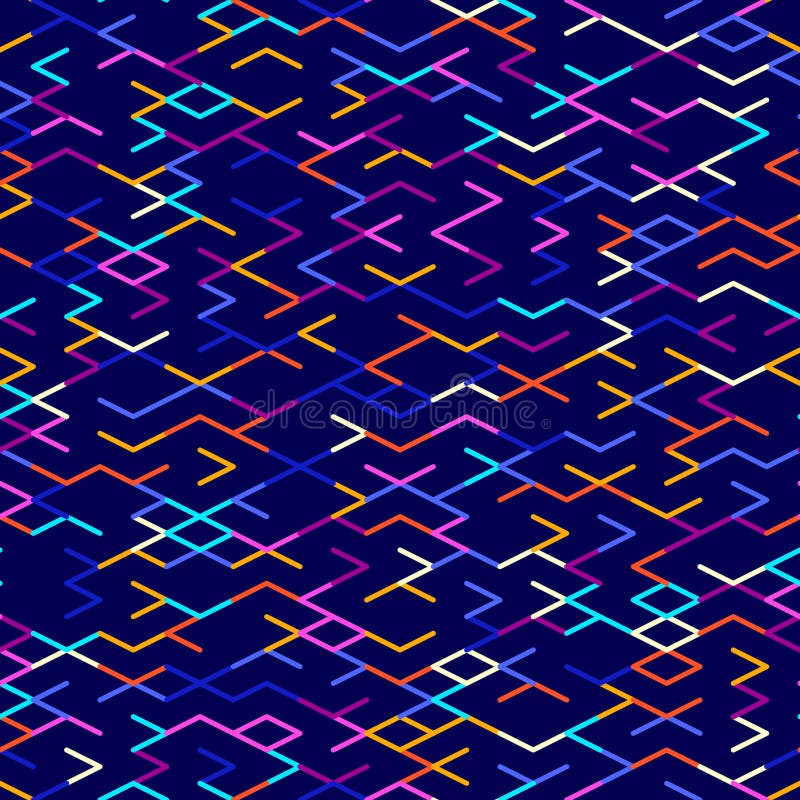 Abstract Geometric Background, Random Colored Sticks. Seamless Pattern ...