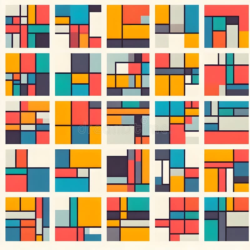 Abstract Geometric Background with Rectangles. Vector Illustration ...