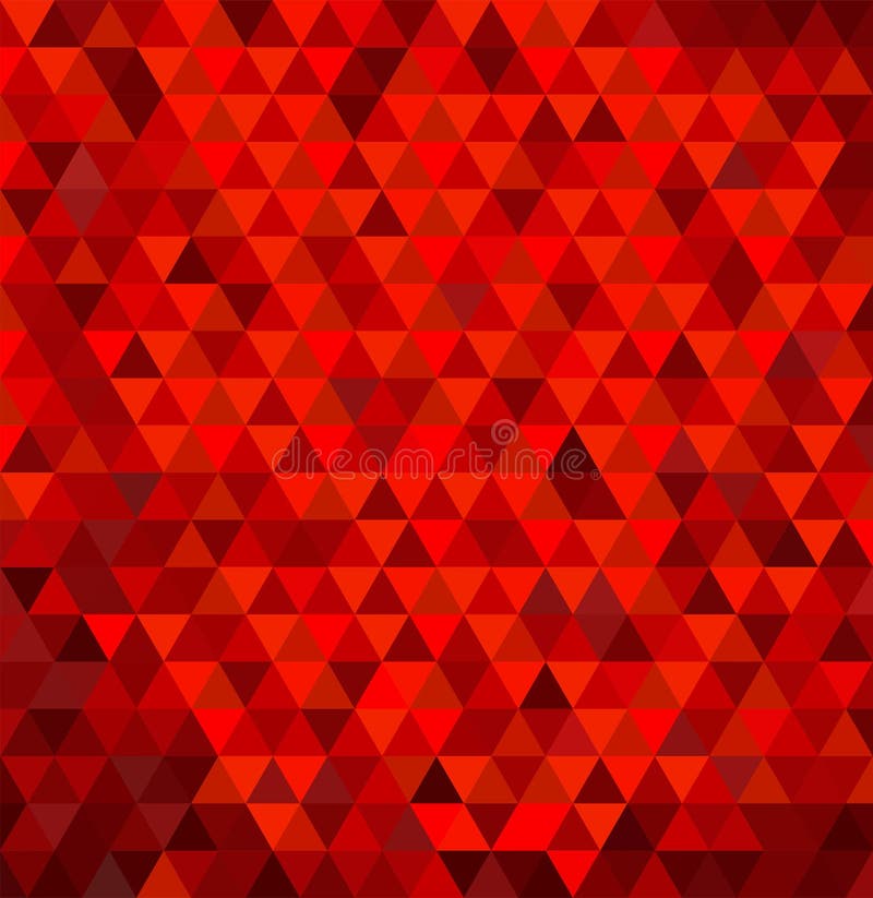 Abstract Geometric Background with Red Triangles. Geometric Texture ...