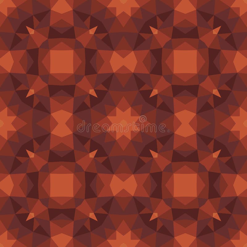 Abstract Geometric Background - Seamless Vector Pattern in Brown Colors ...
