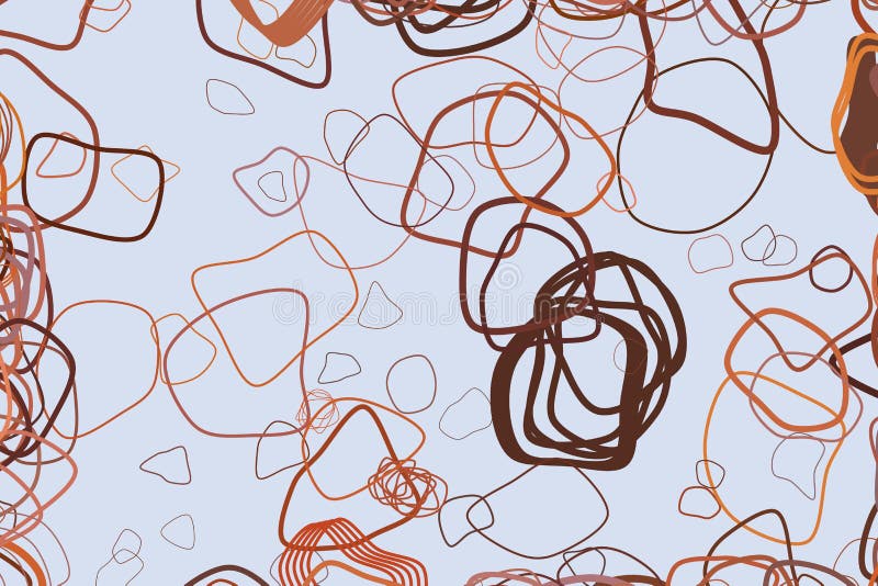 Abstract Geometric Background with Shape of Random Rounded Shapes ...