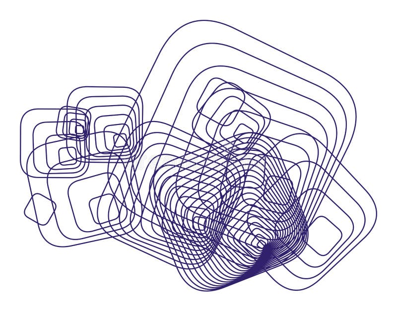 Shape of Rounded Rectangle, Abstract Geometric Background Pattern. Web ...