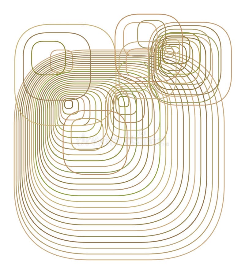 Abstract Geometric Background with Shape of Rounded Rectangle Pattern ...