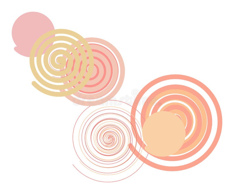 Shape of Twirl Circle Line, Path or , Abstract Background Pattern ...