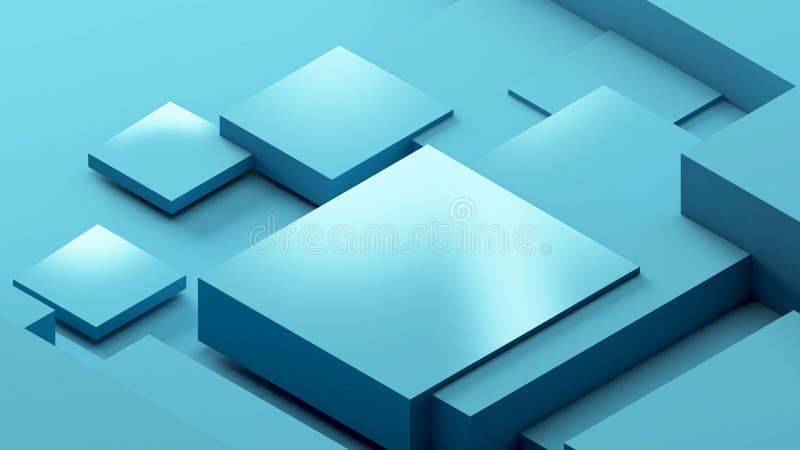 Abstract Geometric Background Shapes Colour Square in Relief, Both High ...
