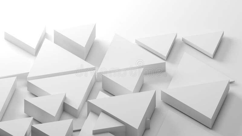 Abstract Geometric Background Shapes White Triangle in Relief, Both ...