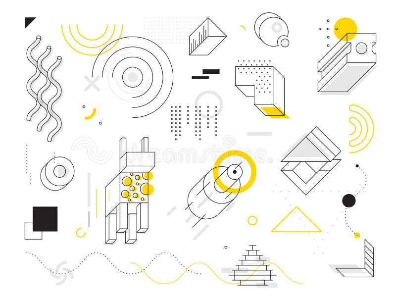 Abstract Geometric Background Stock Vector - Illustration of minimalist ...