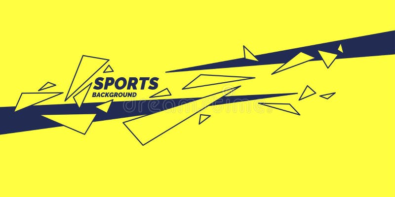 Abstract Geometric Background. Sports Poster with Geometric Figures Stock Vector - Illustration ...