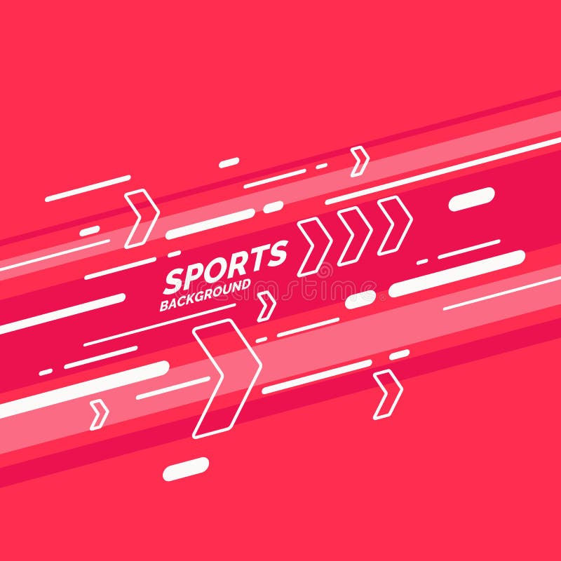 Abstract Geometric Background. Sports Poster with the Flat Figures ...