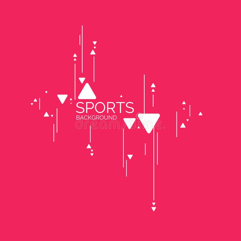 Abstract Geometric Background. Sports Poster with the Flat Figures ...