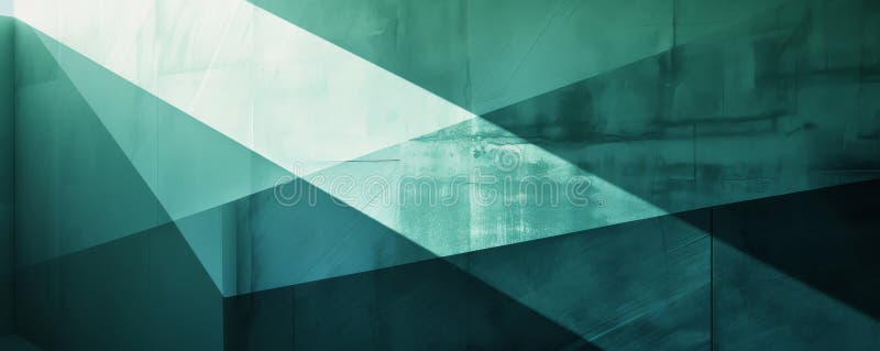 Abstract Geometric Background with Teal and Green Overlays Stock Photo ...