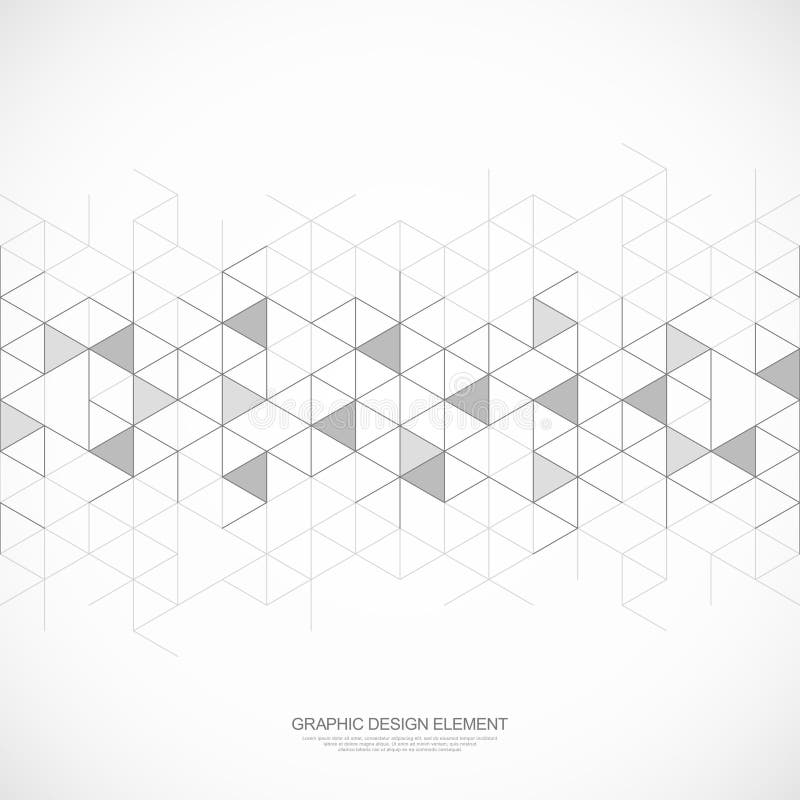 Abstract Geometric Background With Triangle Shape Pattern Stock Vector