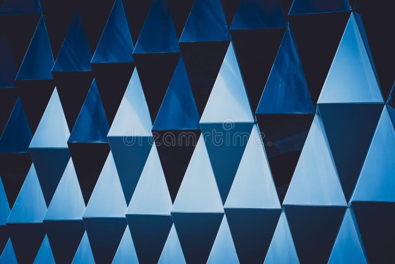 Abstract Geometric Background with Triangles and Buildings Cells Stock ...
