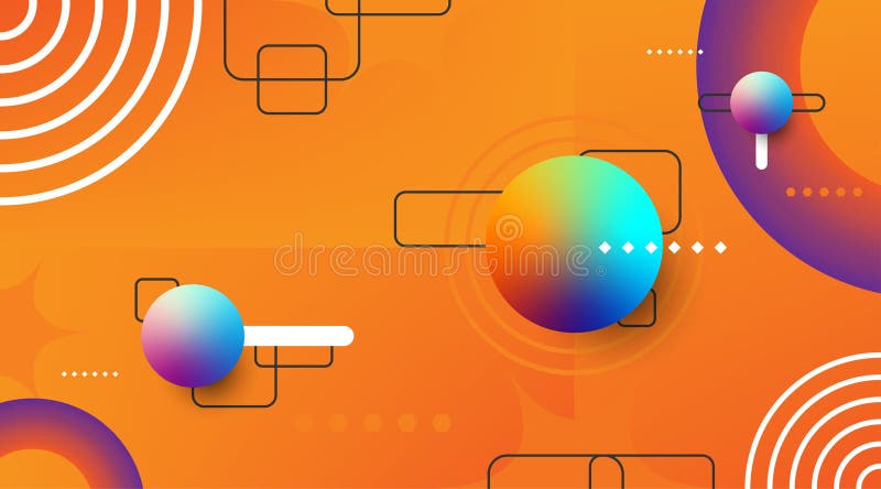 Abstract Geometric Background Vibrant Color. Internet Communication ...