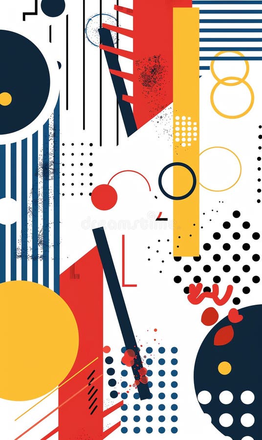 Abstract Geometric Background. Vibrant Colors and Bold Shapes for ...