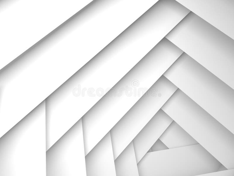 Abstract Geometric Background, White Frame Layers Stock Illustration ...