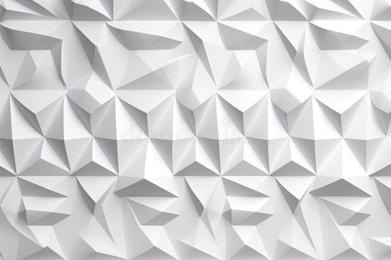 Abstract Geometric Background from White Triangles Stock Illustration ...