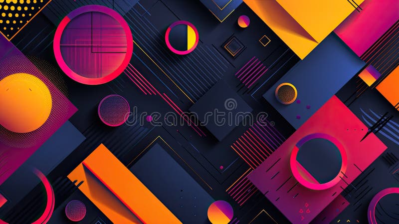 Abstract Geometric Backgrounds Stock Illustration - Illustration of ...
