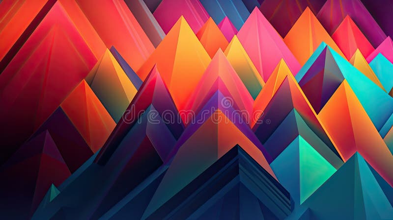 Abstract Geometric Backgrounds Full Color Stock Illustration Illustration Of Pattern Creative