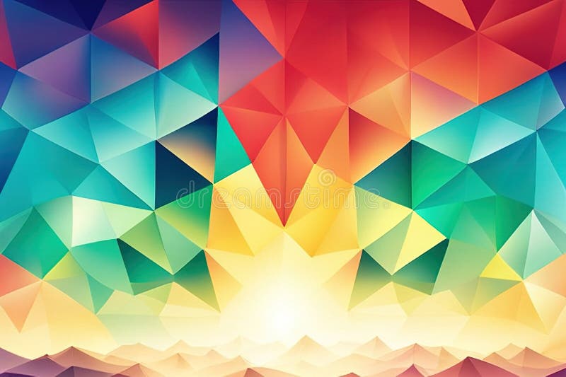 Abstract Geometric Backgrounds Full Color Polygon Background ...