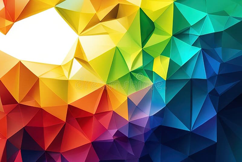 Abstract Geometric Backgrounds Full Color Polygon Background ...