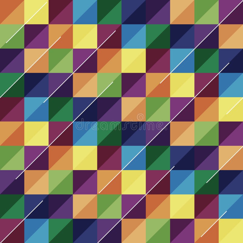 Abstract Geometric Backgrounds with Squares and Lines Stock Vector ...