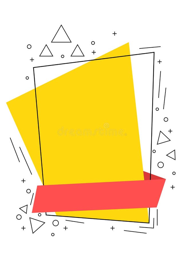 Abstract Geometric Banner with Triangular Shapes Stock Vector ...