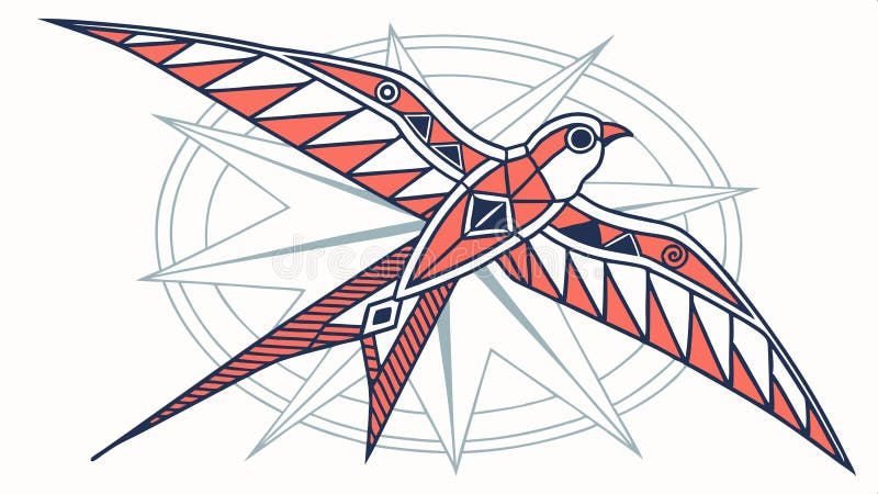 Abstract Geometric Bird Design, Modern Art Illustration Vector Design ...