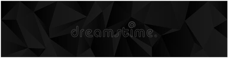 Abstract Geometric Black Background with Angular Polygonal Shapes for ...