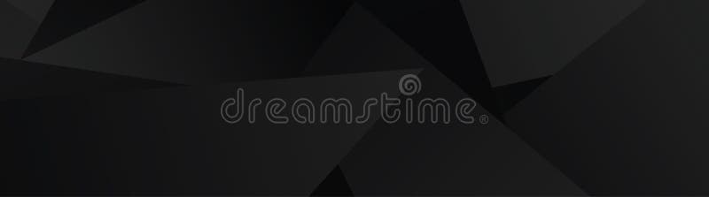 Abstract Geometric Black Background with Overlapping Triangle Shapes ...