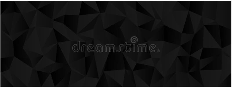 Abstract Geometric Black Polygon Background Design for Modern Projects ...