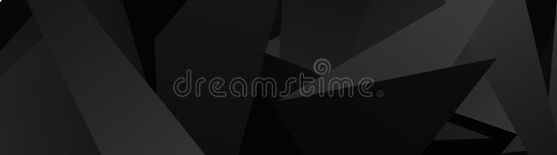 Abstract Geometric Black Polygonal Background Design with Sharp Shapes ...