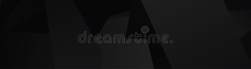 Abstract Geometric Black Shapes with Light Gradients Stock Vector ...