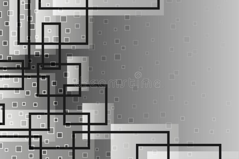 Abstract Geometric Black and White Background with Rectangles Stock ...