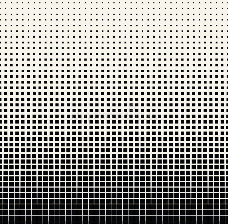 Abstract Geometric Black and White Gradient Square Halftone Pattern ...