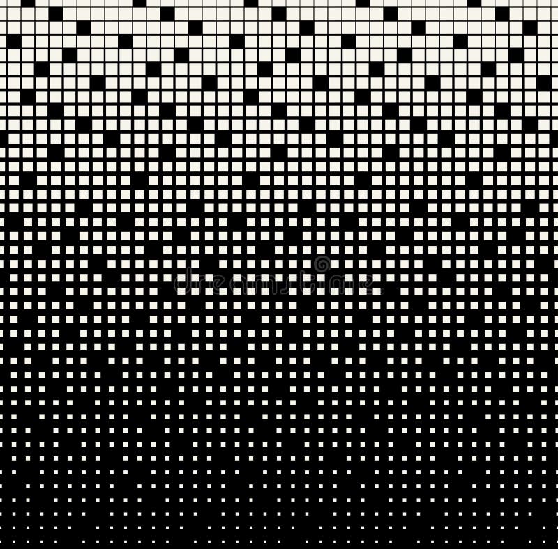Abstract Geometric Black and White Gradient Square Halftone Pattern ...