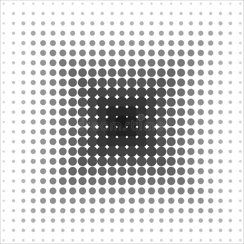 Abstract Geometric Black And White Graphic Design Print Halftone Stock