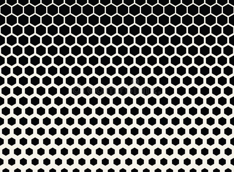 Abstract Geometric Black and White Graphic Halftone Hexagon Pattern ... Abstract Geometric Black and White Graphic Halftone Hexagon Pattern ...
