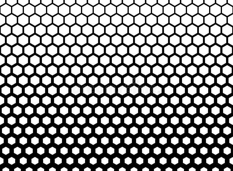 Abstract Geometric Black and White Graphic Halftone Hexagon Pattern ... Abstract Geometric Black and White Graphic Halftone Hexagon Pattern ...
