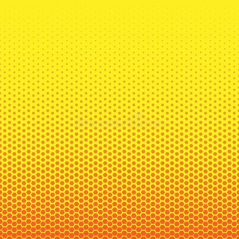 Abstract Geometric Black and White Graphic Halftone Hexagon Pattern ...